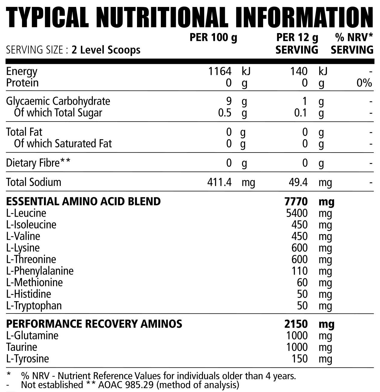 NPL BCAA EAA 12:1:1 Bulk Pack - 600g / Assorted - Dis-Chem Living Fit