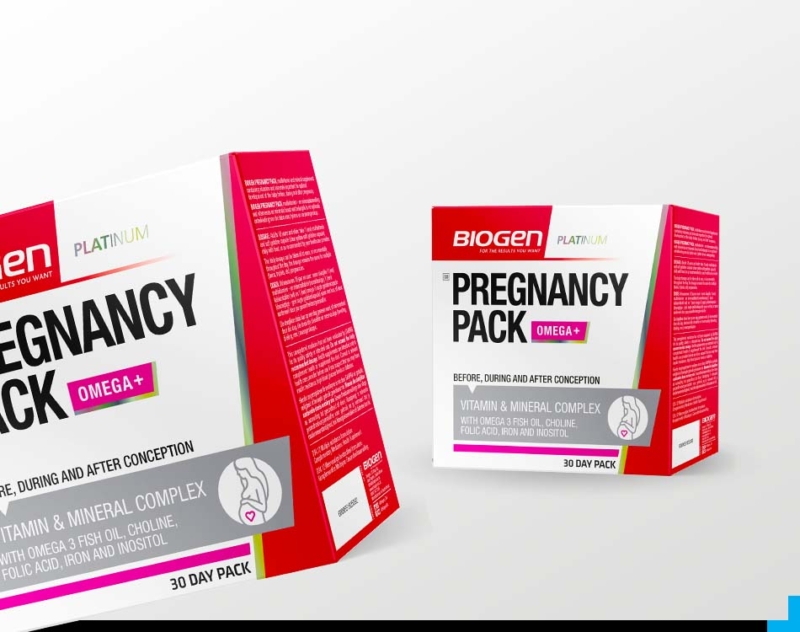 Nutritional support for new moms in Biogen Pregnancy Pack Omega+ - Dis ...